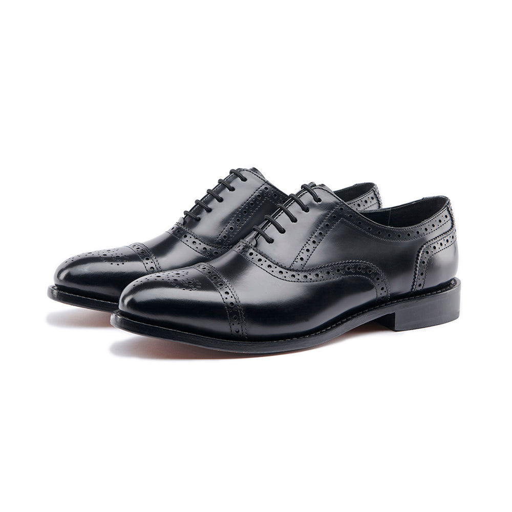 Semi-brogue - Black – Samuel Windsor