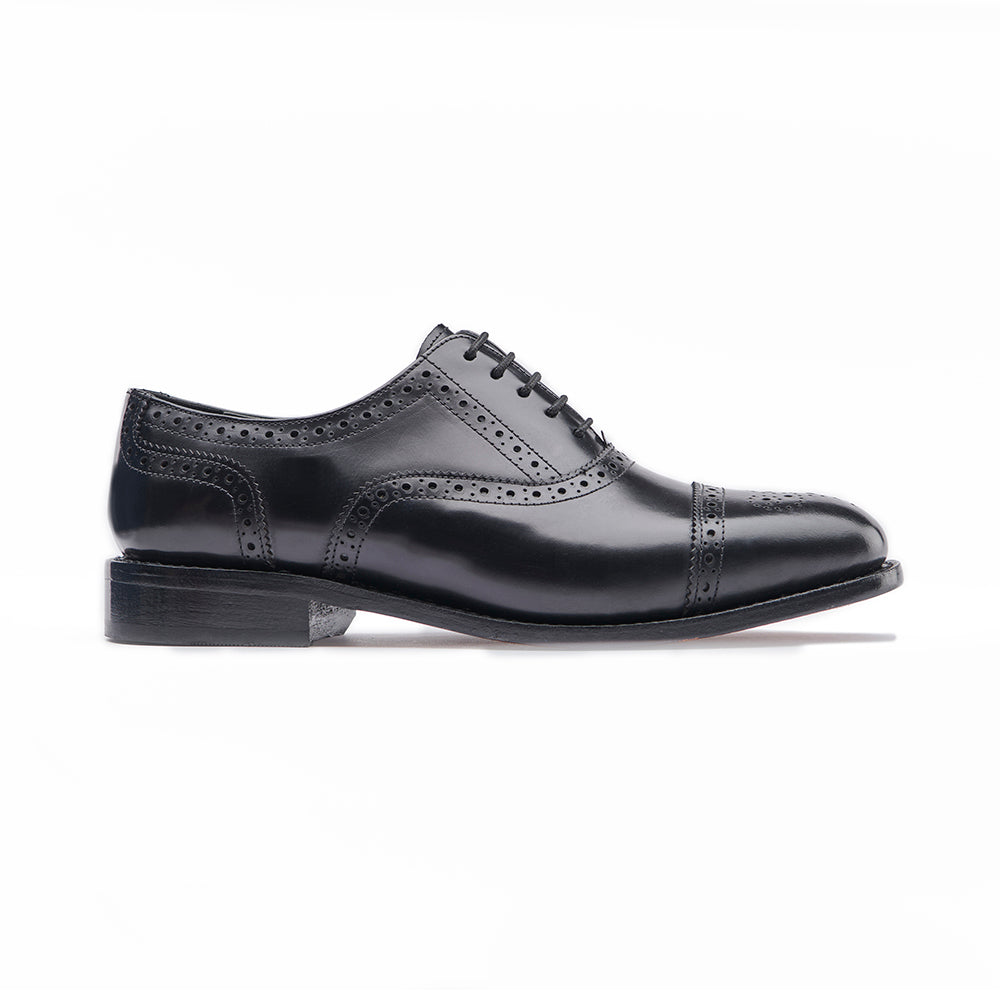 Semi-brogue - Black – Samuel Windsor