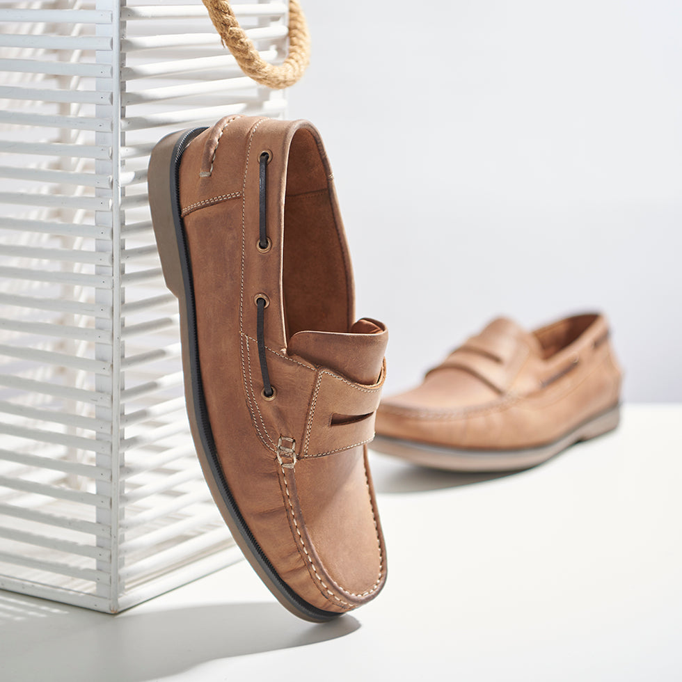 Men's Leather Deck Shoes | Boat Shoes – Samuel Windsor